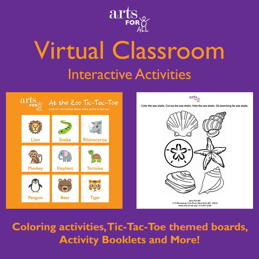 Arts For All | Our Virtual Programs